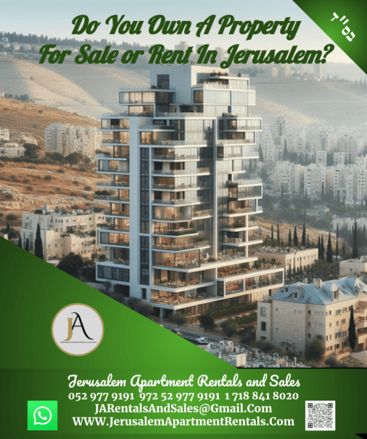 Jerusalem Apartment Rentals and Sales – ~PROPERTIES OF DISTINCTION ...